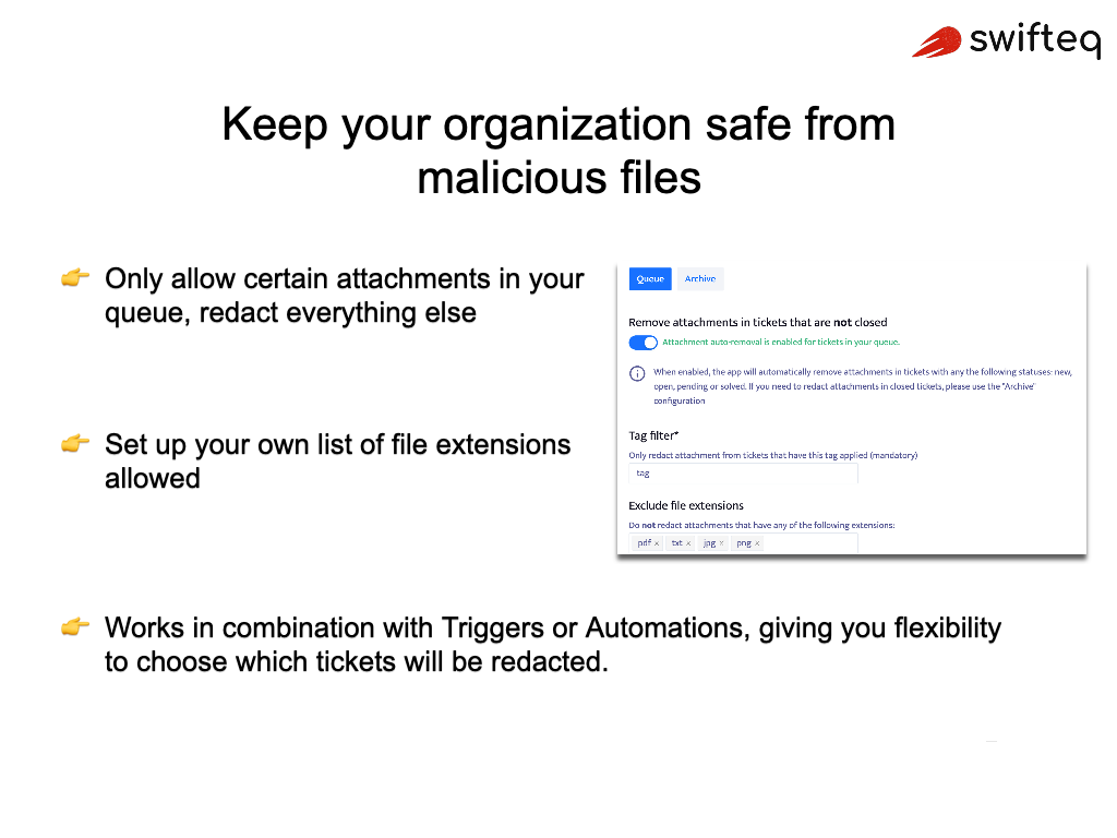 Auto Remove Attachments App Integration with Zendesk Support